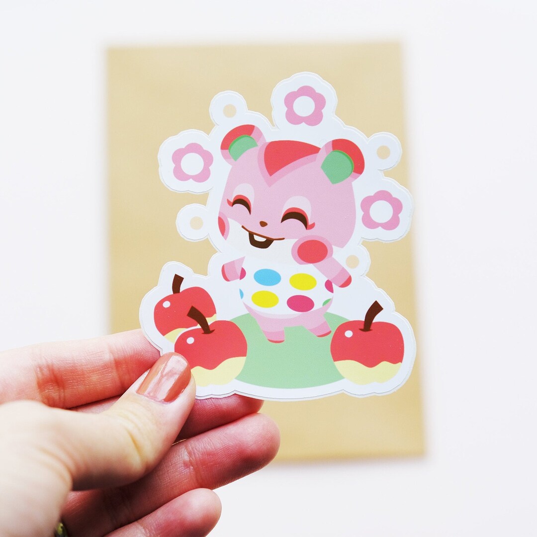 Apple Animal Crossing- Vinyl Sticker - Etsy