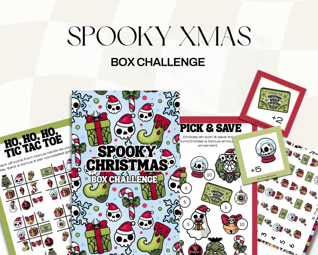Spooky Christmas Savings Challenge Box | Halloween Meets Christmas ...