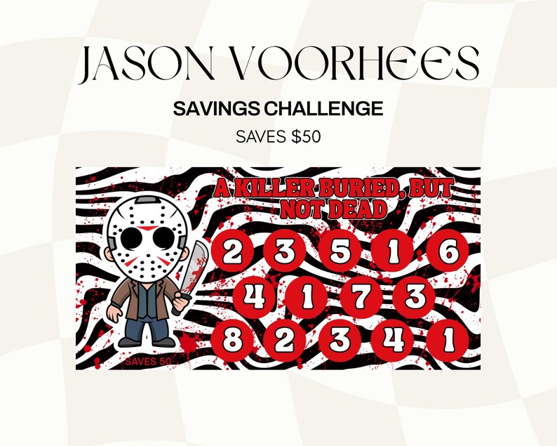 Friday 13th Savings Challenge | Jason Voorhees Save 50 Savings Game ...