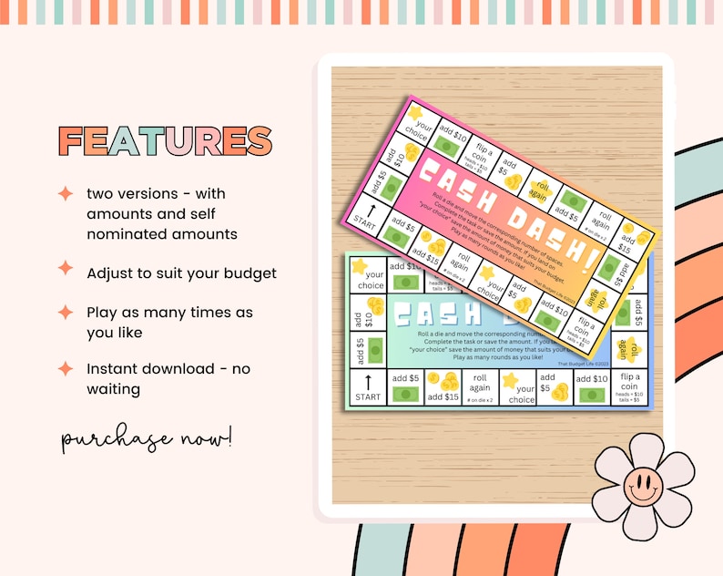 Power up Arcade Savings Challenge Game Cash Budgeting Savings Challenge ...