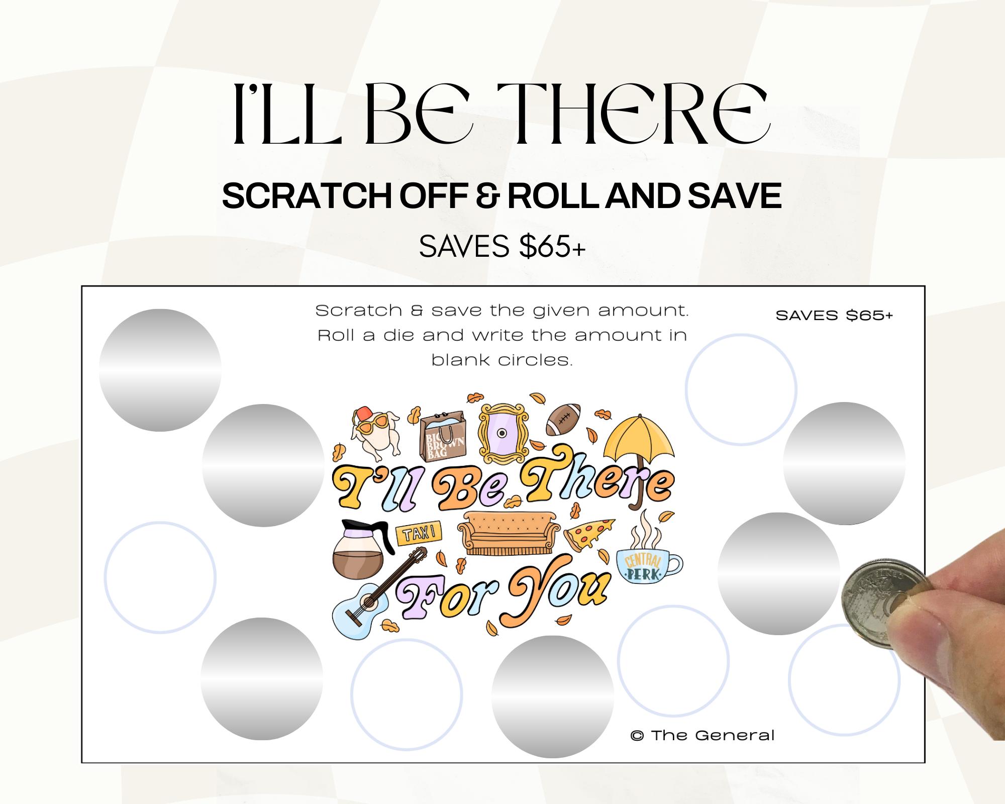 Printable Friends Dice Roll Savings Challenge Save With Central Perk ...