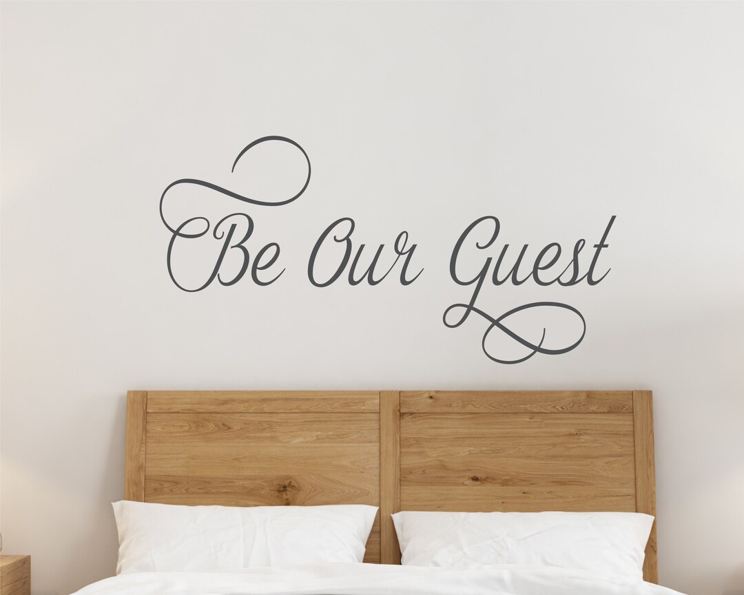 Be Our Guest Wall Decal - Guest Room Decal - Bedroom Decals - Guest ...