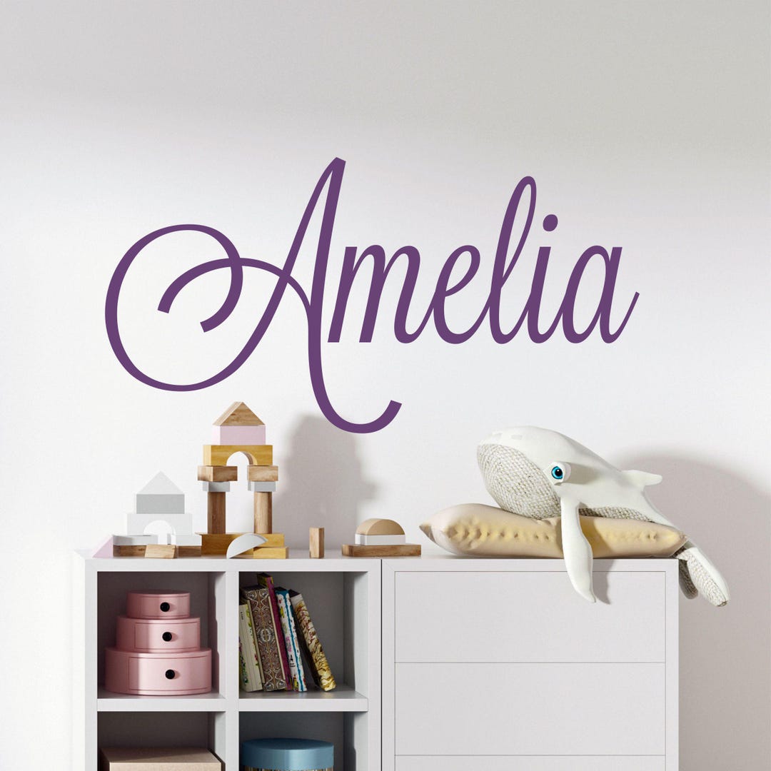Girls Name Decal - Custom Name Decal - Personalized Name Decal - Girls ...