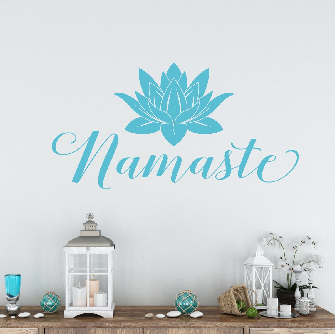 Namaste Decal Namaste Wall Decal Namaste Decor Namaste Art - Etsy