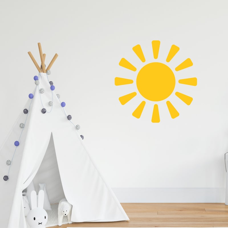 Sun Wall Decal - Etsy
