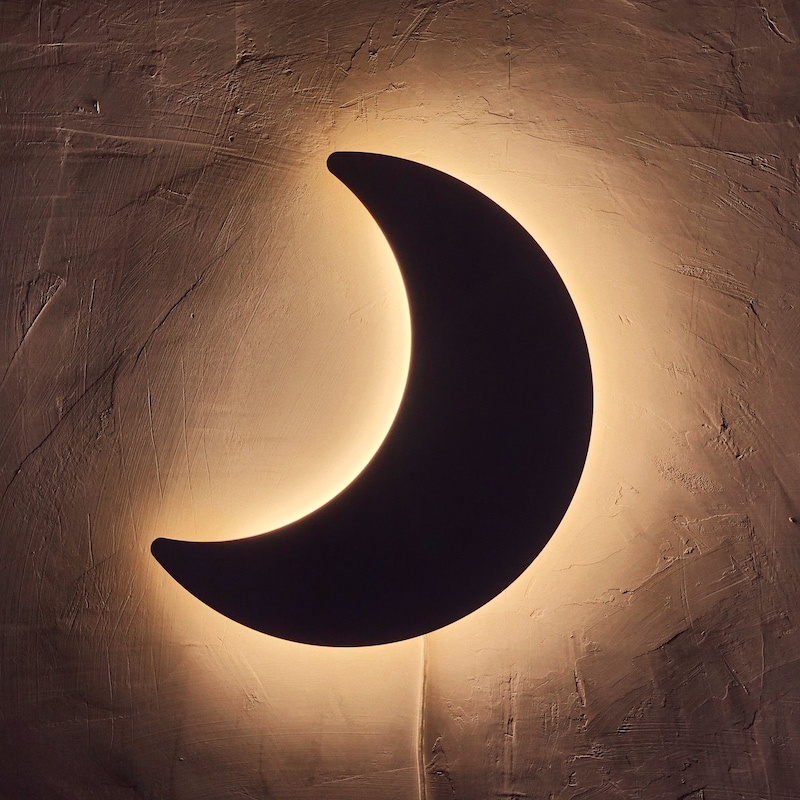 Moon Wall Light - Etsy