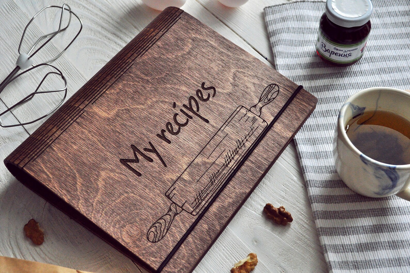 Family Recipe Binder Custom Recipe Book Wooden Recipe Journal - Etsy