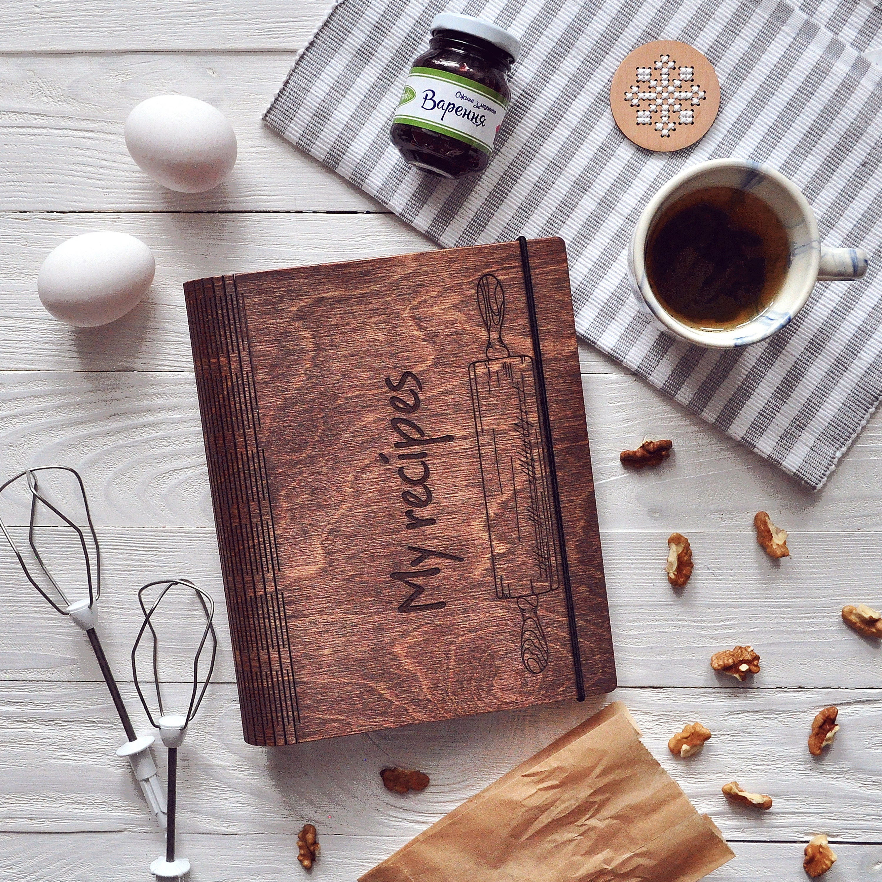 Family Recipe Binder Custom Recipe Book Wooden Recipe Journal | Etsy