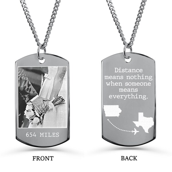 Couples Dog Tag - Etsy