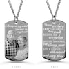 In Loving Memory Custom Dog Tag Necklace, Personalized Engraved Photo ...