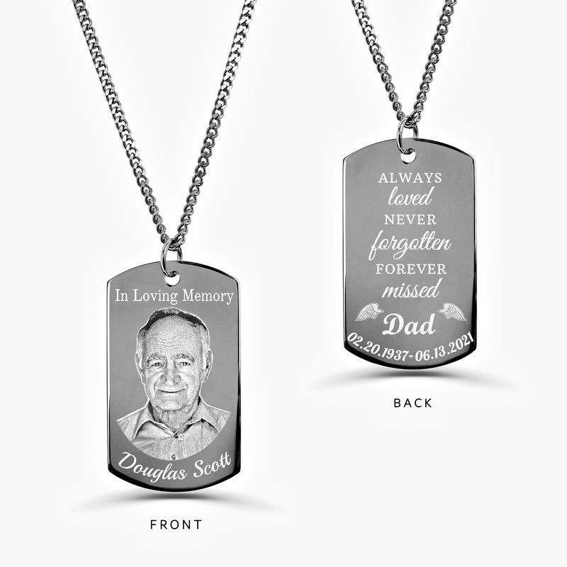 Dog Tag Chain Memorial Dog - Etsy