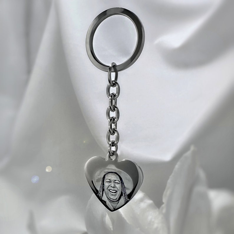 Personalized Memorial Keychain, Remembrance Keychain, Fingerprint ...