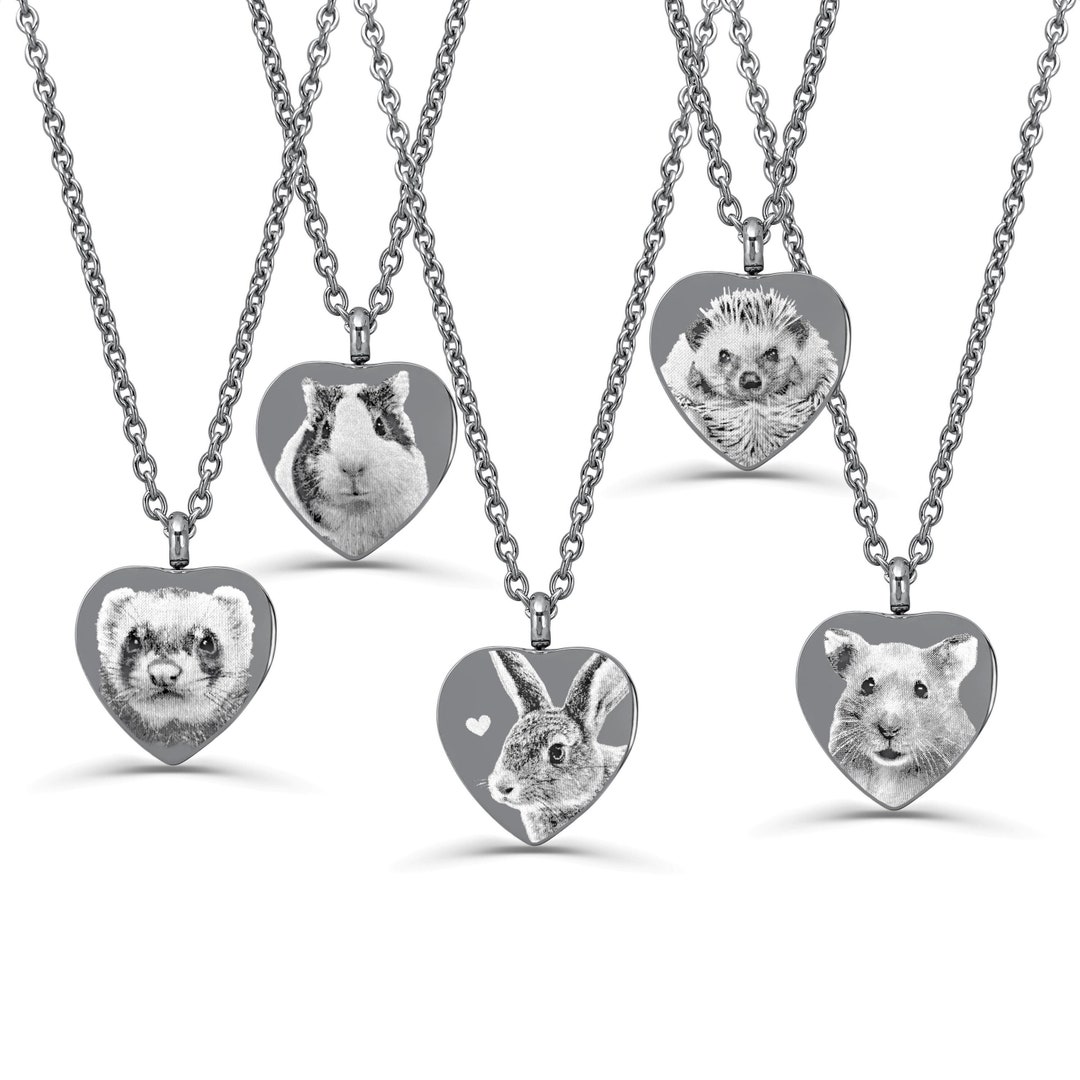Hamster Guinea Pig Bunny Memorial Cremation Urn Necklace, Personalized ...