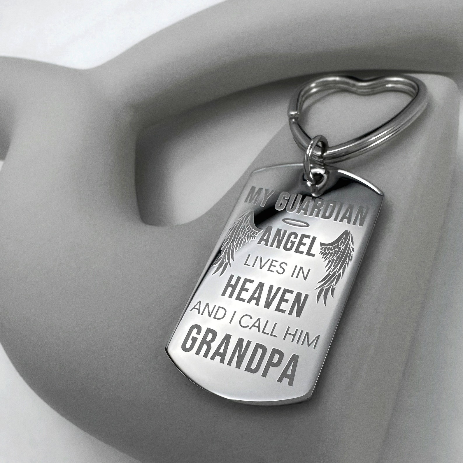 Memorial Key Chain - Photo Memorial - Remembrance Gift - Custom ...