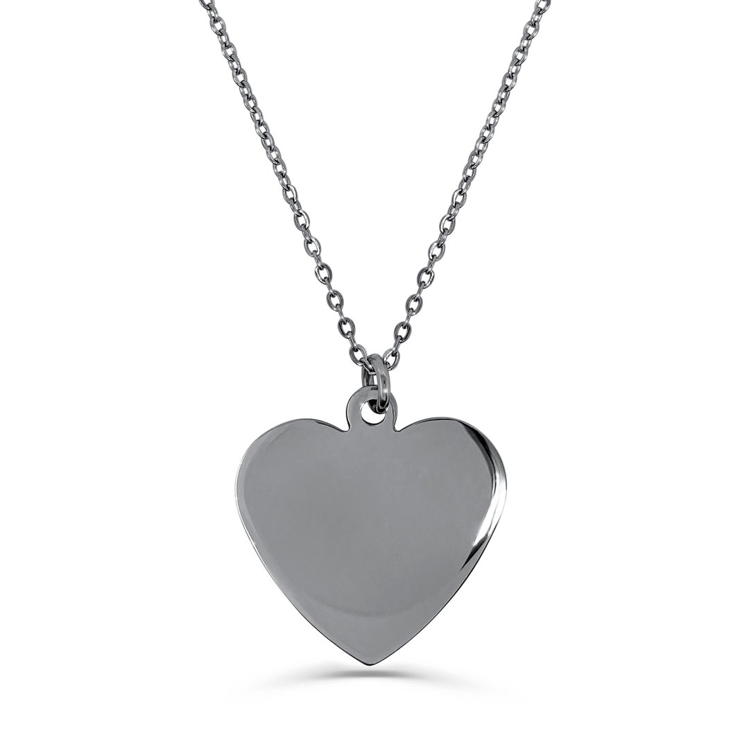 Engraved Heart Necklace, Personalized Memorial Jewelry With Photo ...