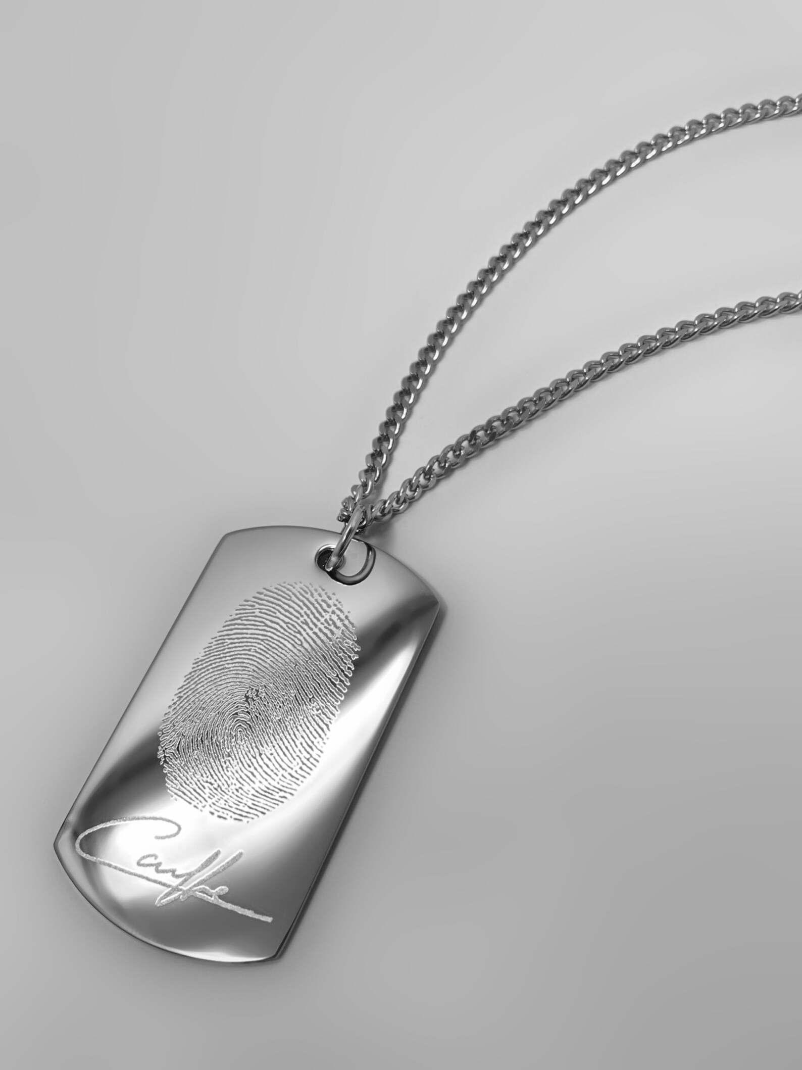 Personalized Dog Tag Necklace Handwriting Necklace - Etsy