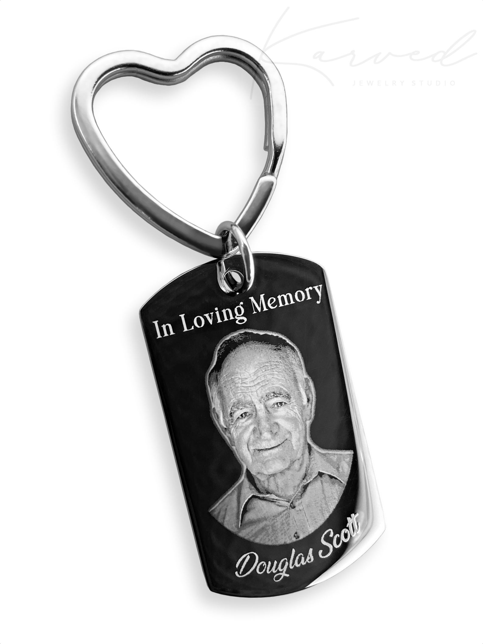 Personalized Memorial Keychain Remembrance Keychain in - Etsy