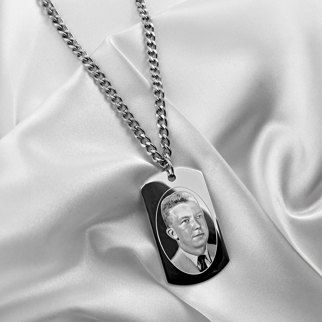 Memorial Jewelry, Memorial Dog Tag, in Memory Dog Tag, Dad Memorial Dog ...