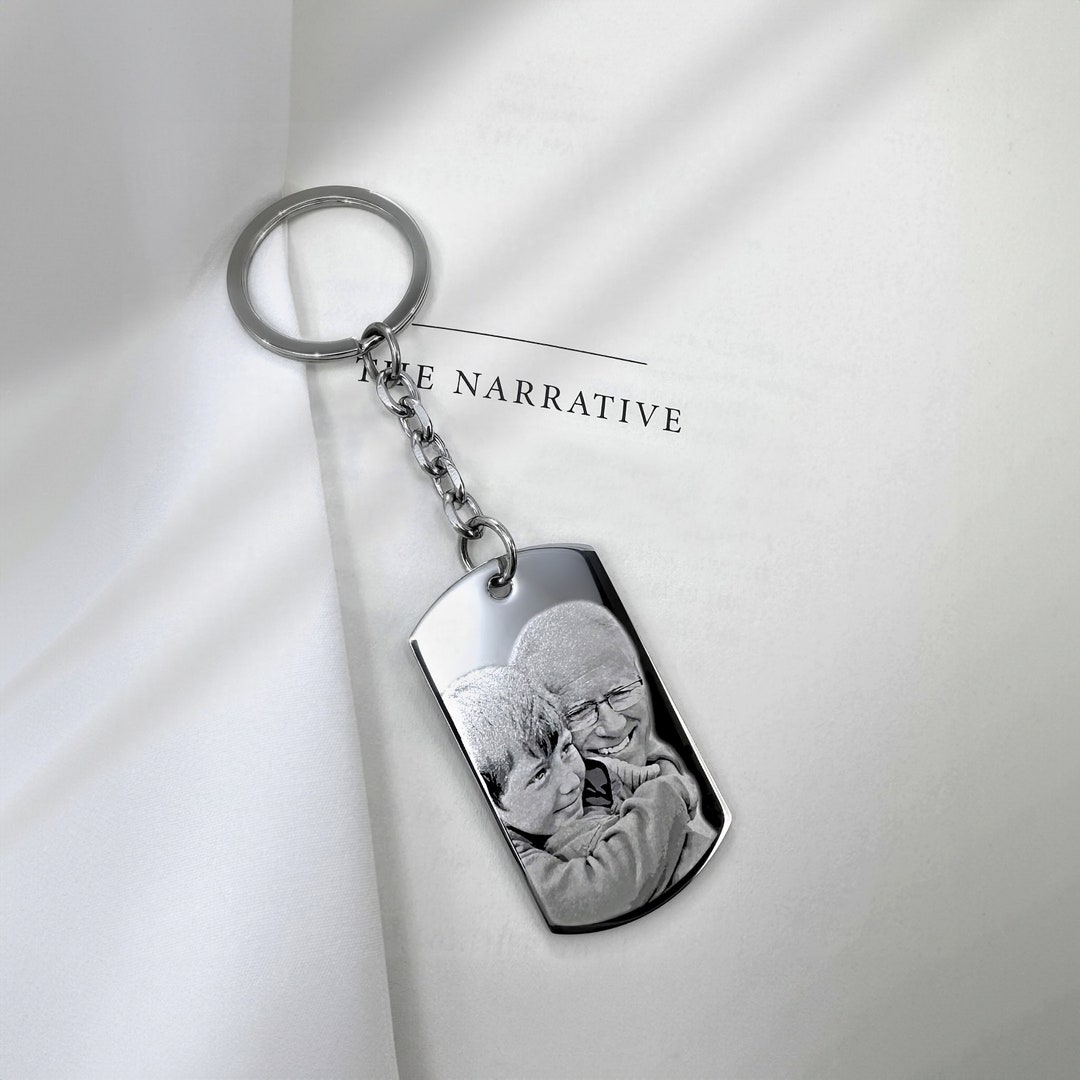 Personalized Name Keychain Custom Handwriting Keychain Engraved ...