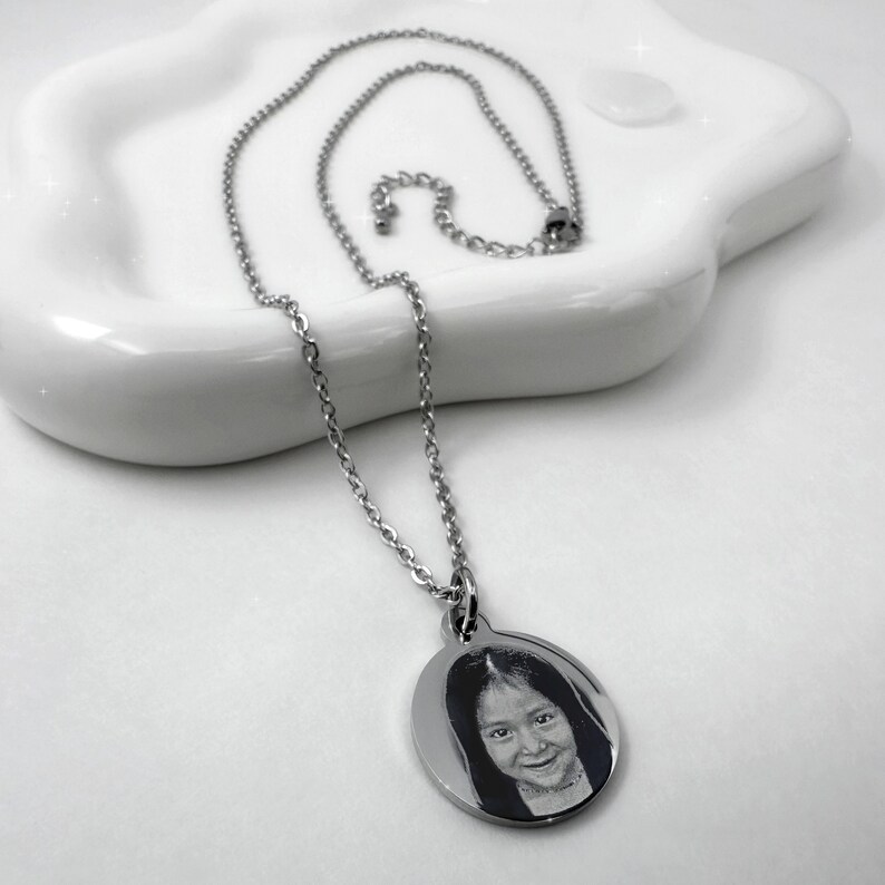 Minimal Dainty Circle Necklace, Delicate Layering Chain, Customized ...