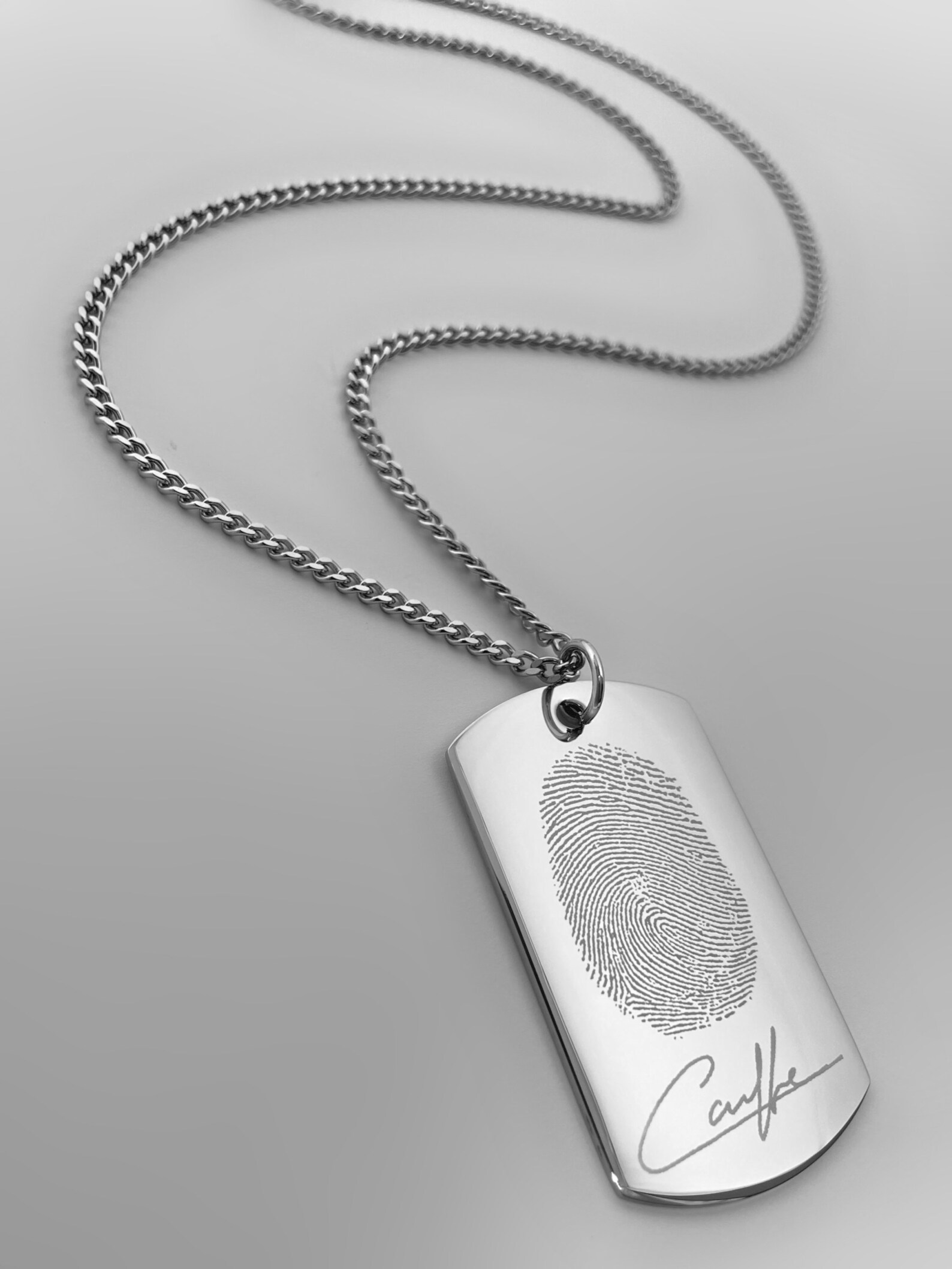 Personalized Dog Tag Necklace Handwriting Necklace - Etsy