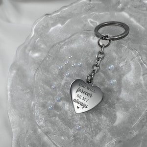 Personalized Text Keychain, Engraved Picture Fingerprint Keychain ...