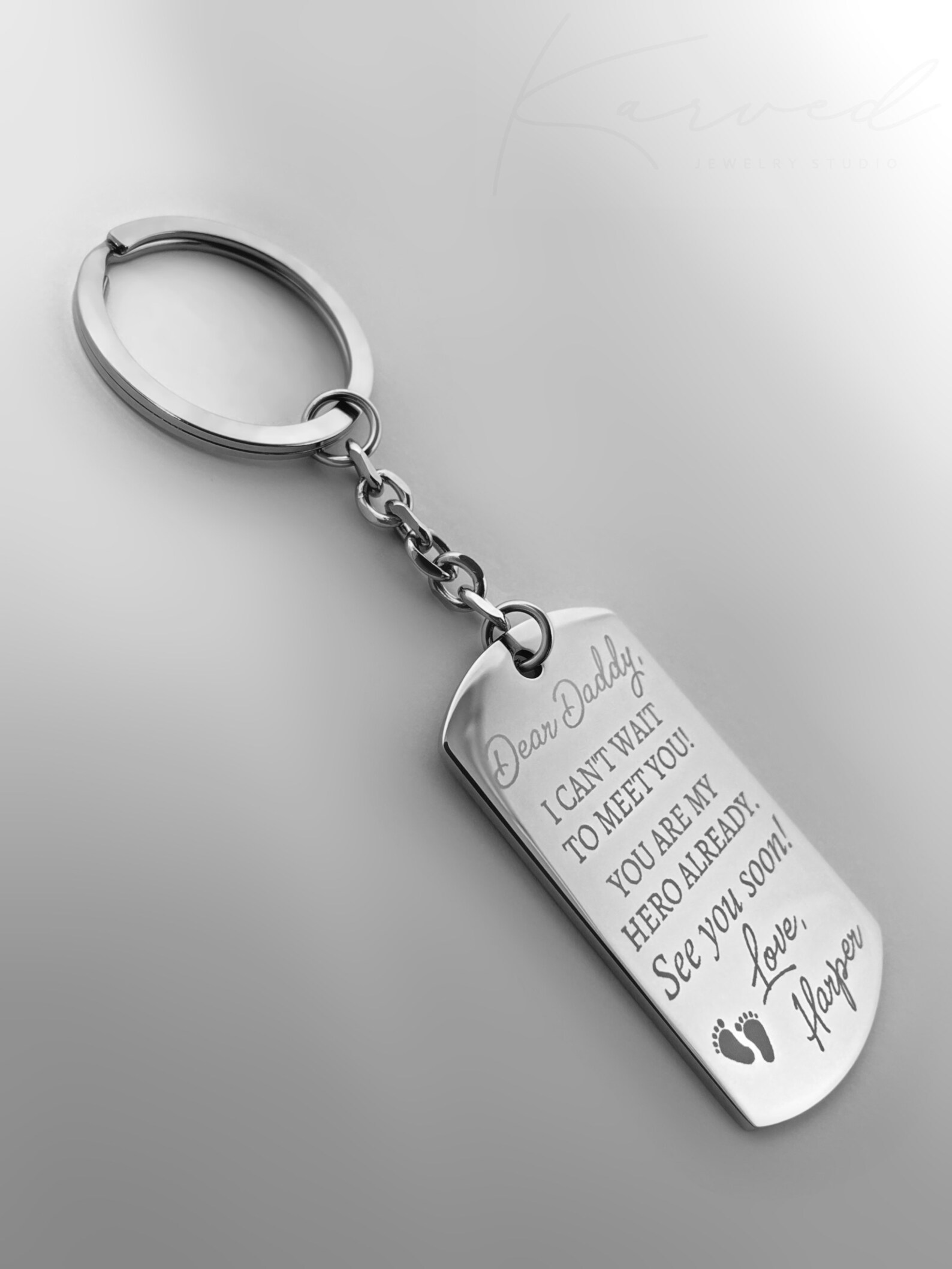 Sonogram Keychain Ultrasound Keychain Reveal Gift for Dad - Etsy