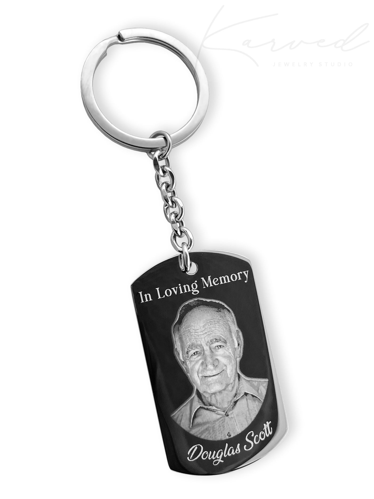 Personalized Memorial Keychain Remembrance Keychain in - Etsy