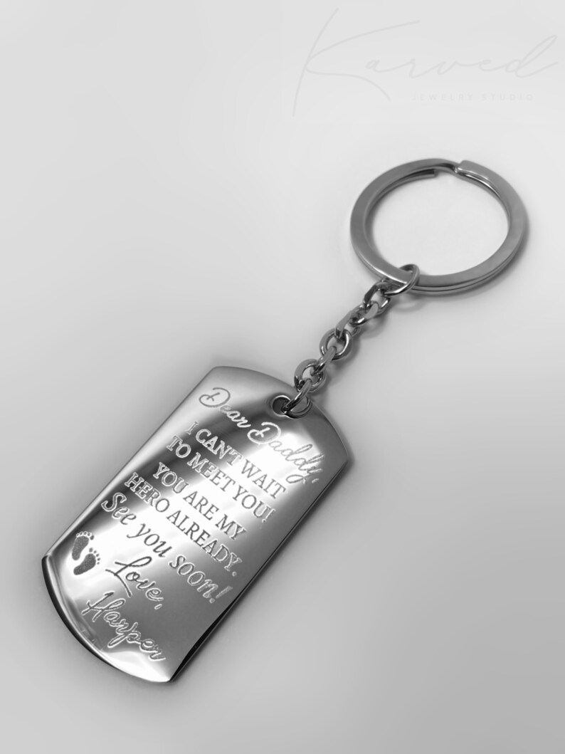 Sonogram Keychain Ultrasound Keychain Reveal Gift for Dad - Etsy