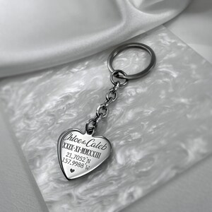Personalized Text Keychain, Engraved Picture Fingerprint Keychain ...