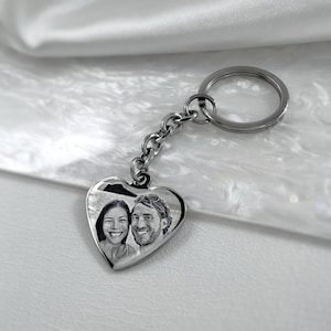Personalized Text Keychain, Engraved Picture Fingerprint Keychain ...