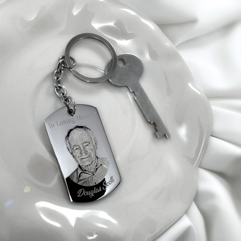 Memorial Key Chain - Photo Memorial - Remembrance Gift - Custom ...