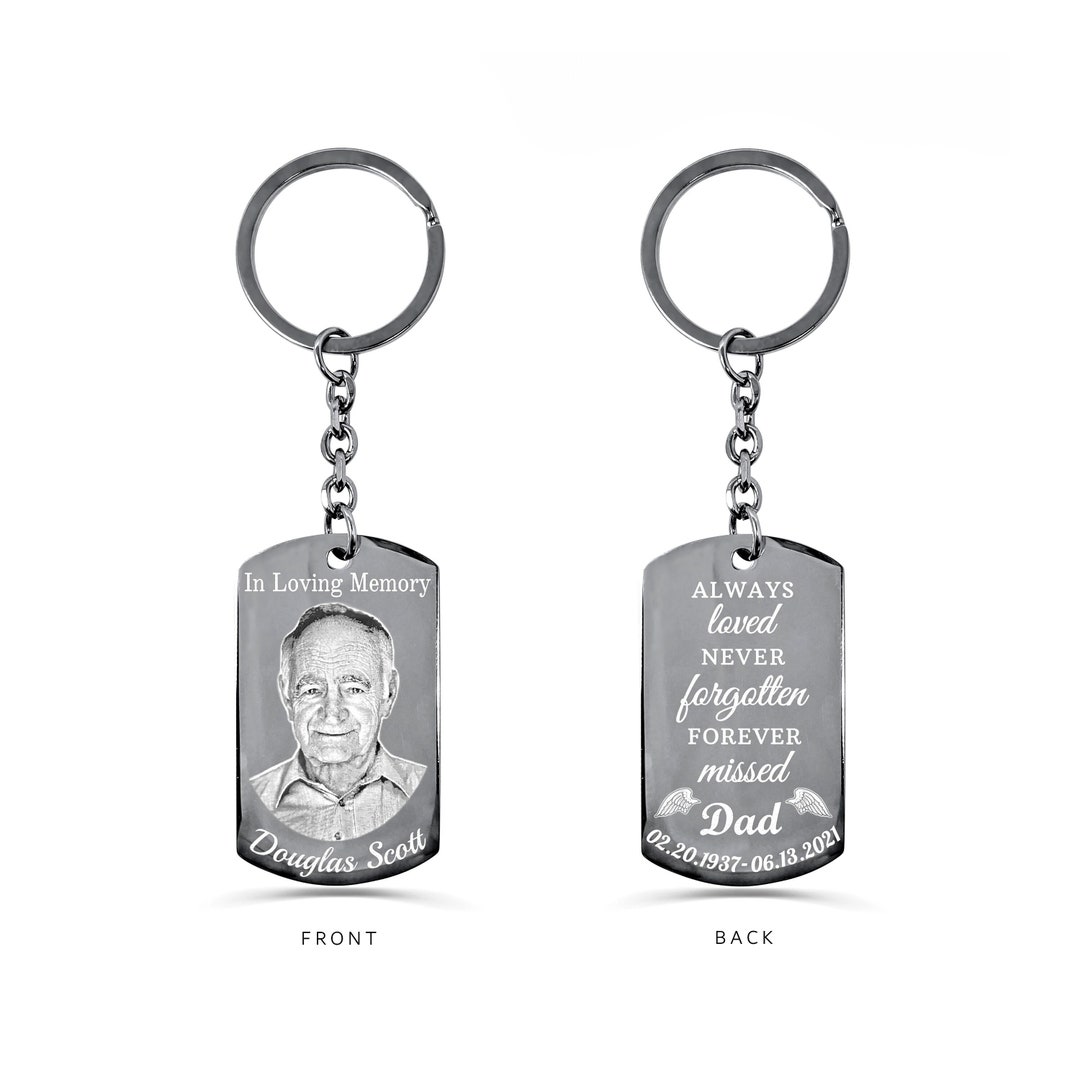 Personalized Memorial Keychain, Remembrance Keychain, in Memory ...