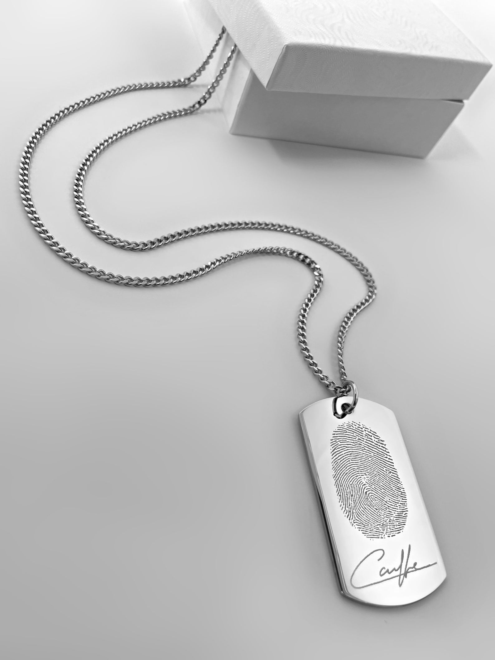 Personalized Dog Tag Necklace Handwriting Necklace - Etsy