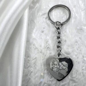 Actual Fingerprint Stainless Steel Keychain, Engraved Thumbprint Car ...