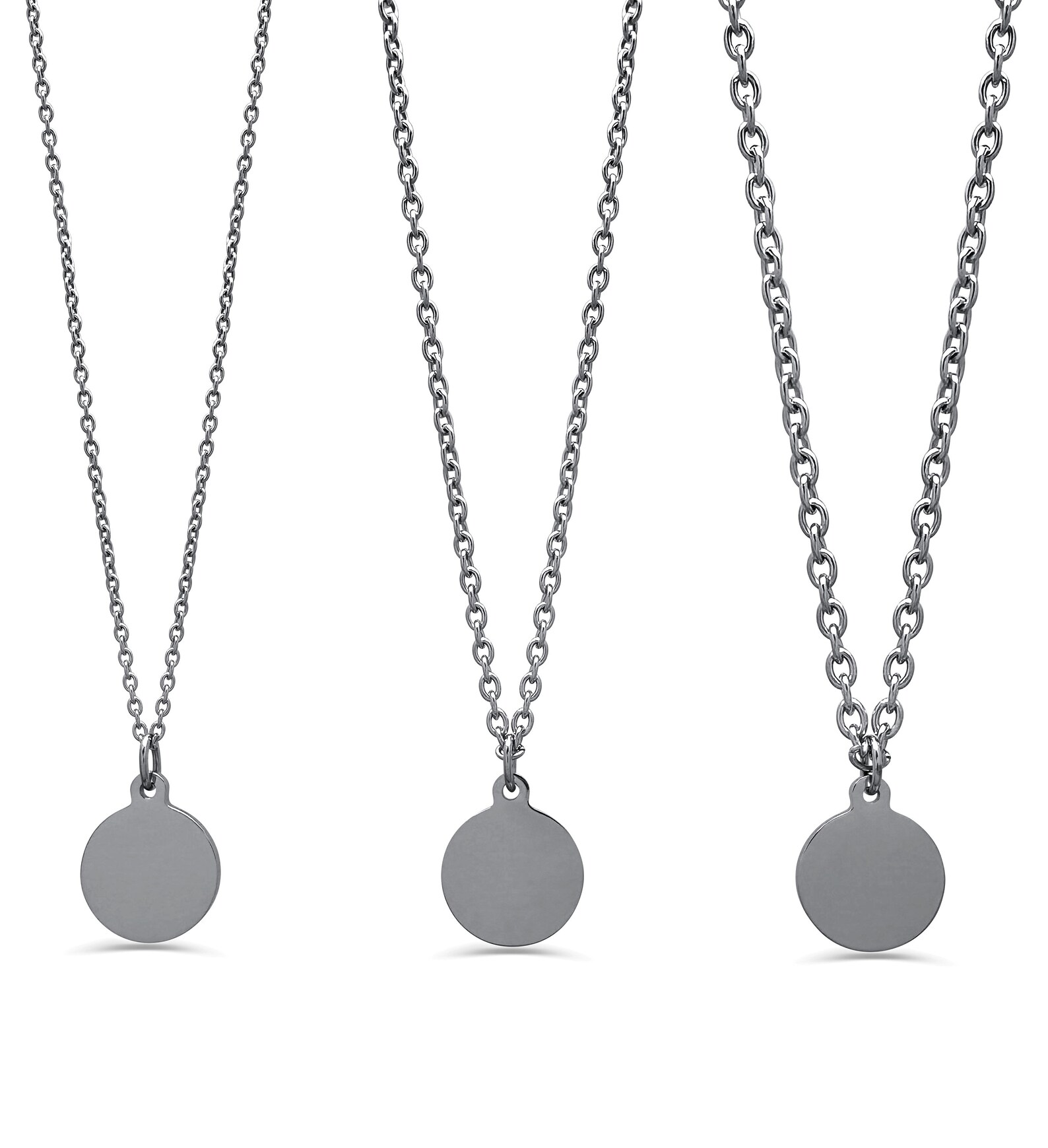 Minimal Dainty Circle Necklace, Delicate Layering Chain, Customized ...