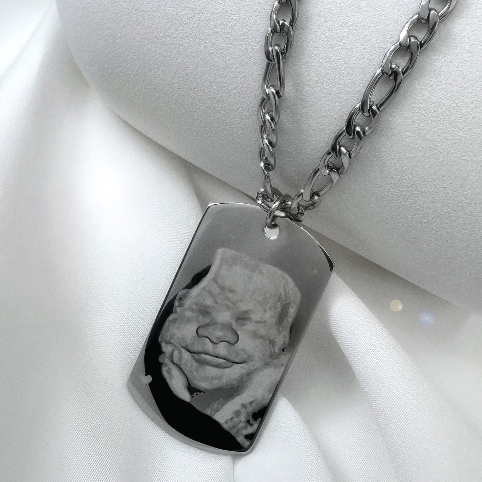 Father Gift, Custom Dog Tag for Dad With Kids Picture and Names ...