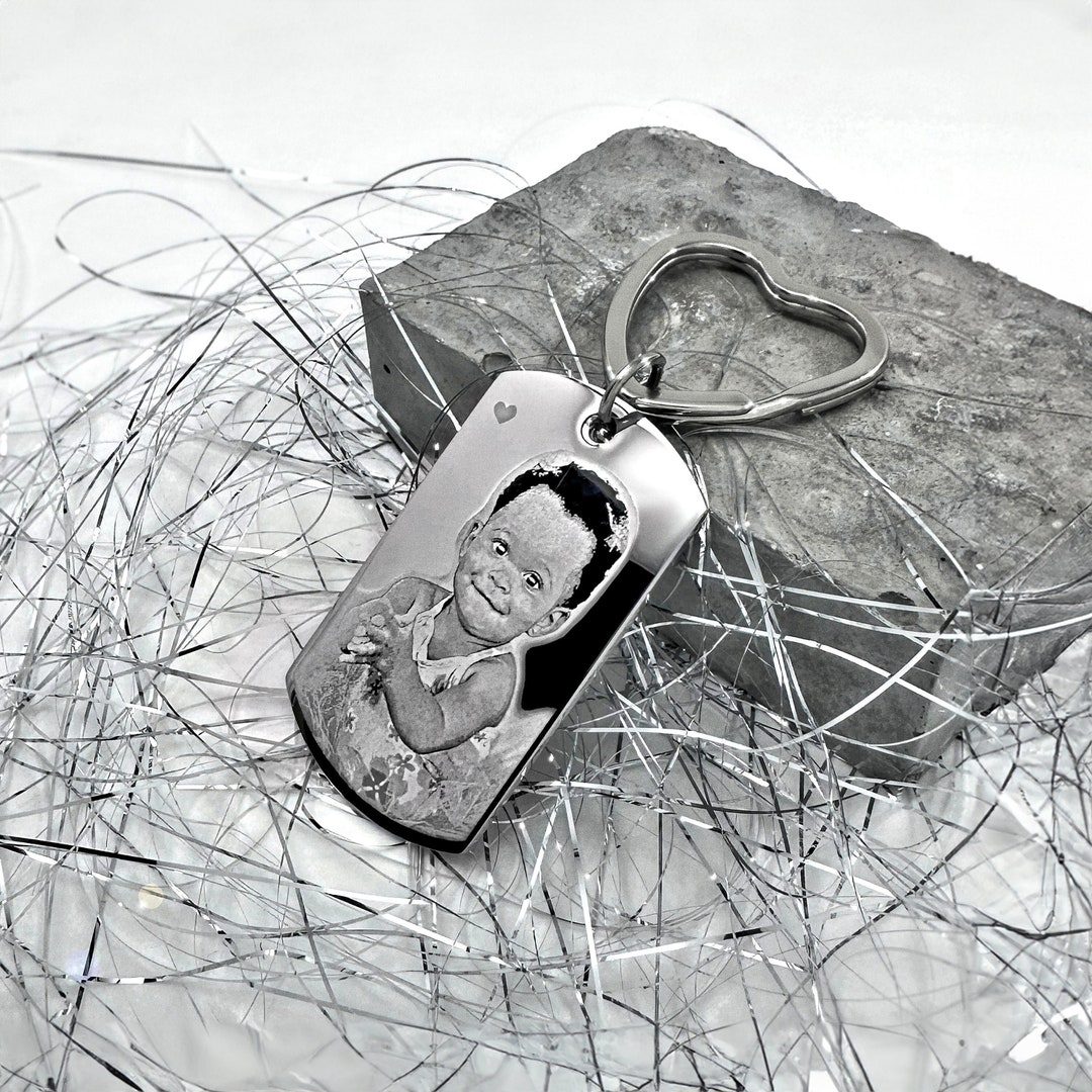 Personalized Baby Photo Keychain Custom Picture Keychain, Baby Boy Girl ...