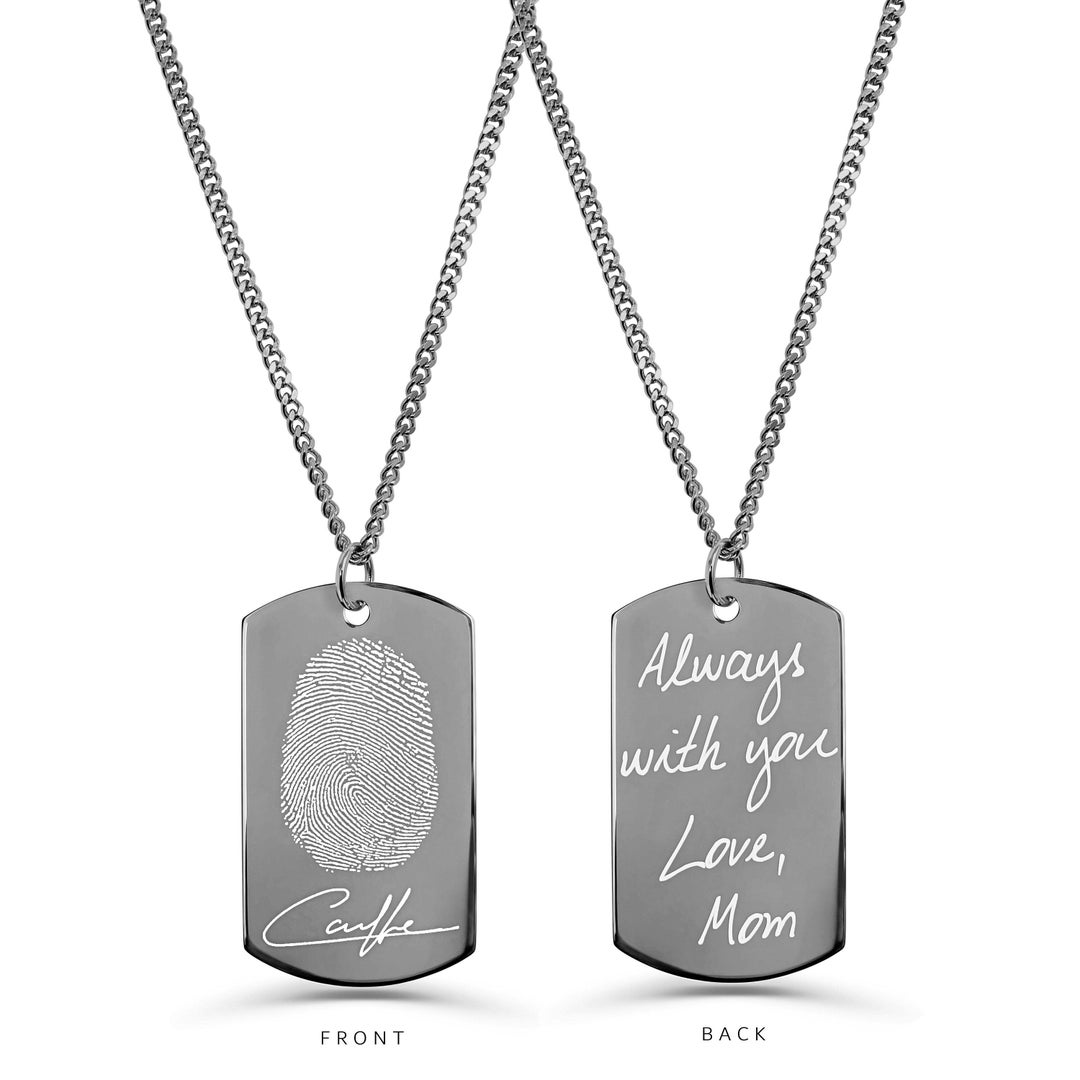 Fingerprint Handwriting Jewelry, Handwriting Keychain, Handwritten Note ...