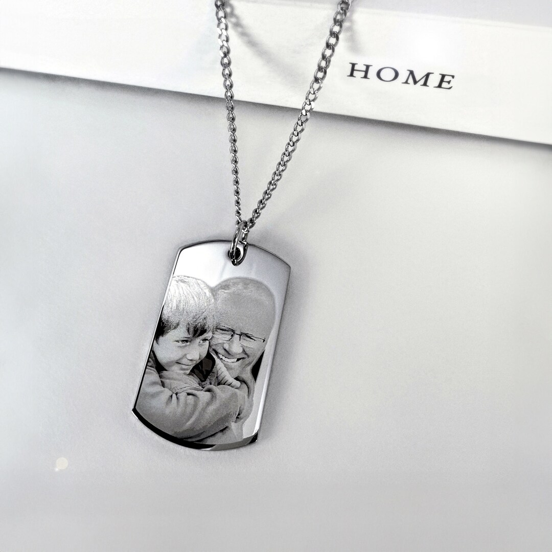 Custom Personalized Dog Tag With Your Picture - Photo Dog Tag Necklace ...
