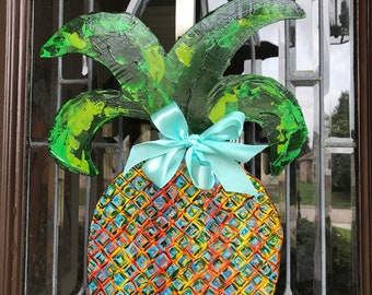 Pineapple door decor | Etsy