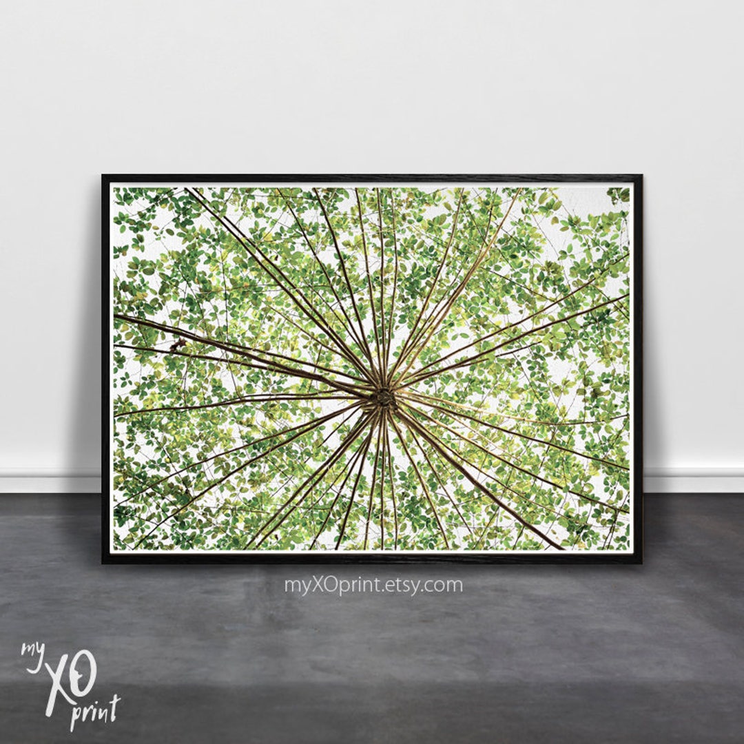 Nature Wall Art, Tree Leaves Print, Home Wall Decor, Printable Art ...