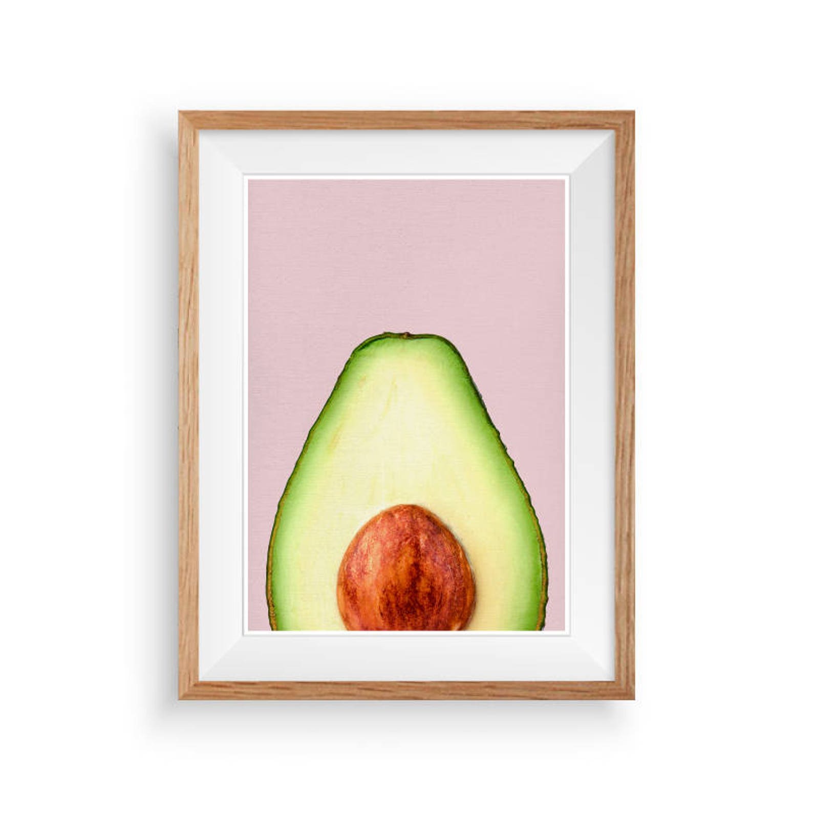 Avocado Print Kitchen Decor Printable Fruit Tropical Fruit - Etsy