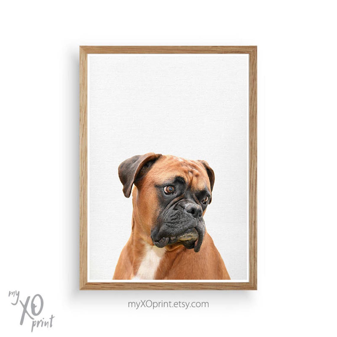 Boxer Dog Wall Art Dog Print Pet Print Nursery Printable - Etsy
