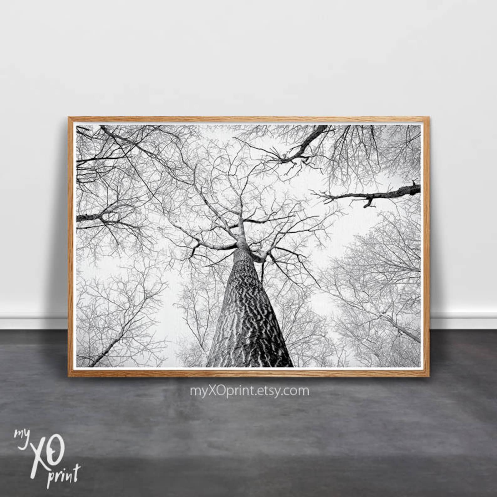 Tree Print Wall Art Scandinavian Art Forest Print | Etsy