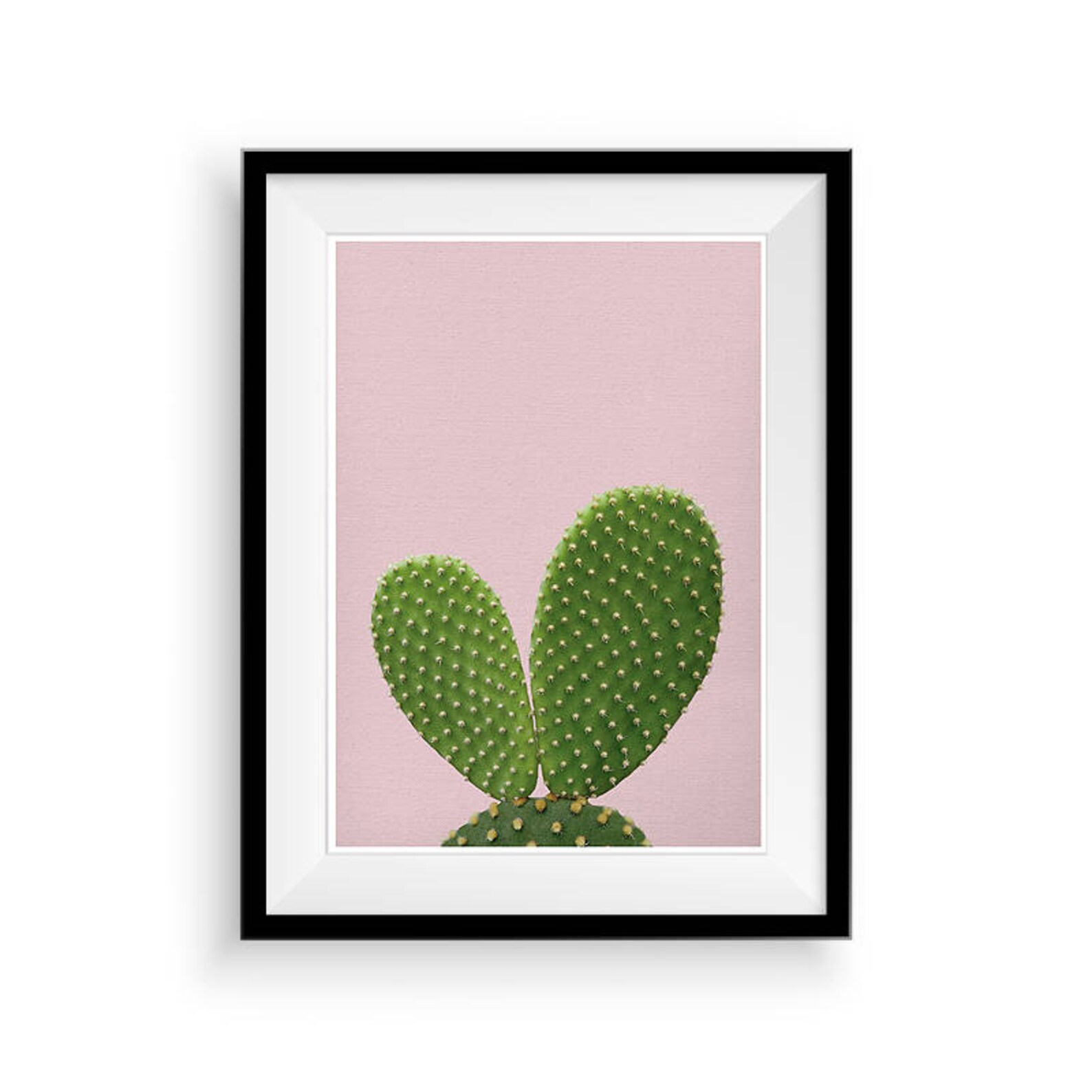 Cactus Print Cactus Wall Art Printable Art Pink Poster | Etsy