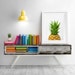 Tropical Print Pineapple Wall Art Pineapple Decor Kitchen - Etsy