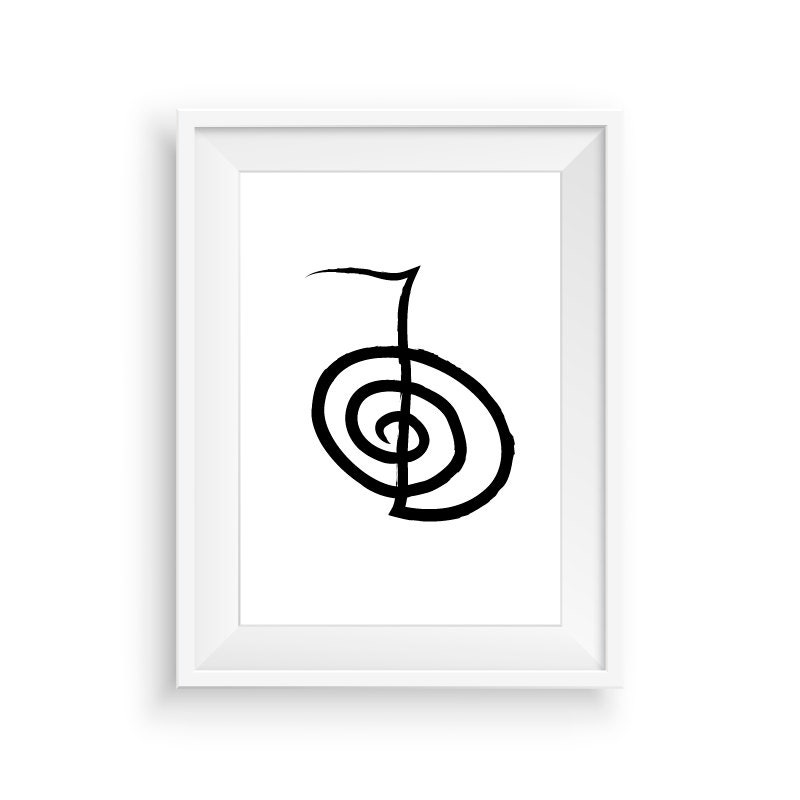 Digital Download Minimalist Wall Art Reiki Symbol Wall Art - Etsy