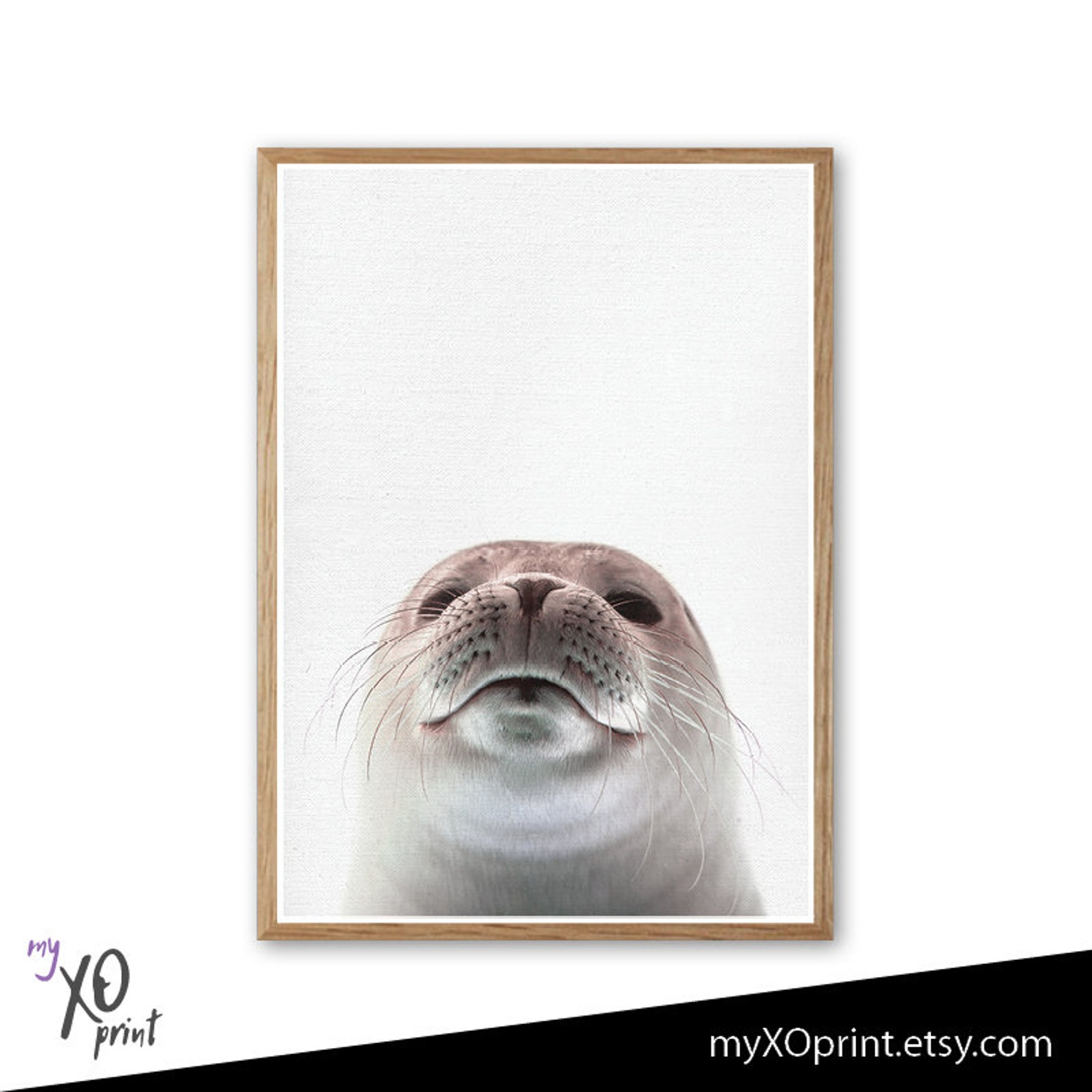 Nursery Wall Art Seal Print Printable Poster Sea Animal | Etsy