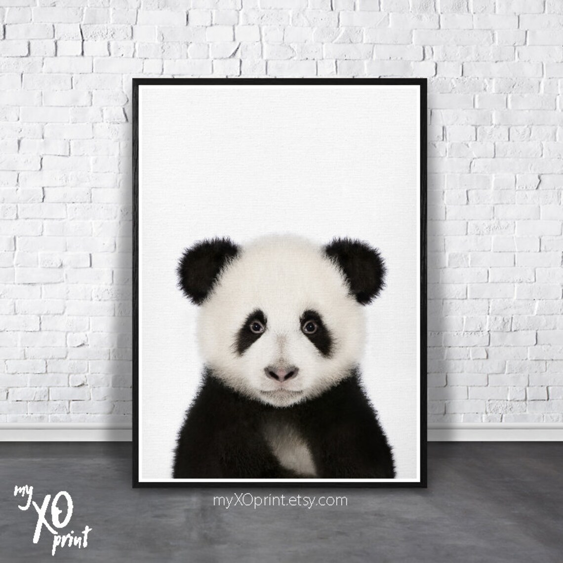 Panda Print Panda Bear Printable Nursery Animal Baby Room | Etsy